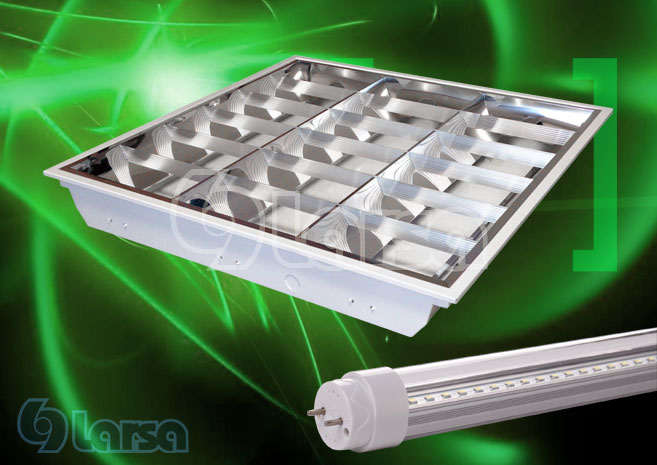 Gabinete para tubo LED T8 - Larsa
