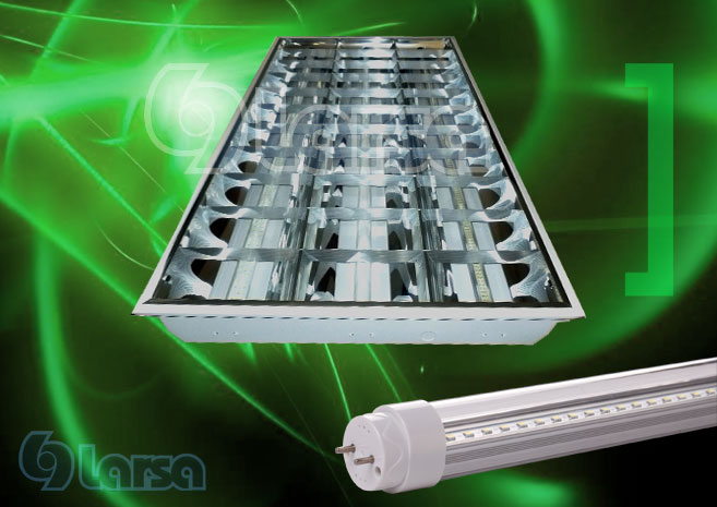Gabinete para tubo LED T8 - Larsa
